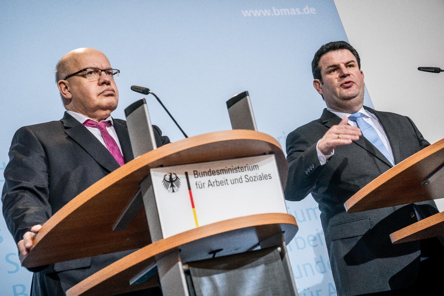 Press conference with Peter Altmaier and Hubertus Heil