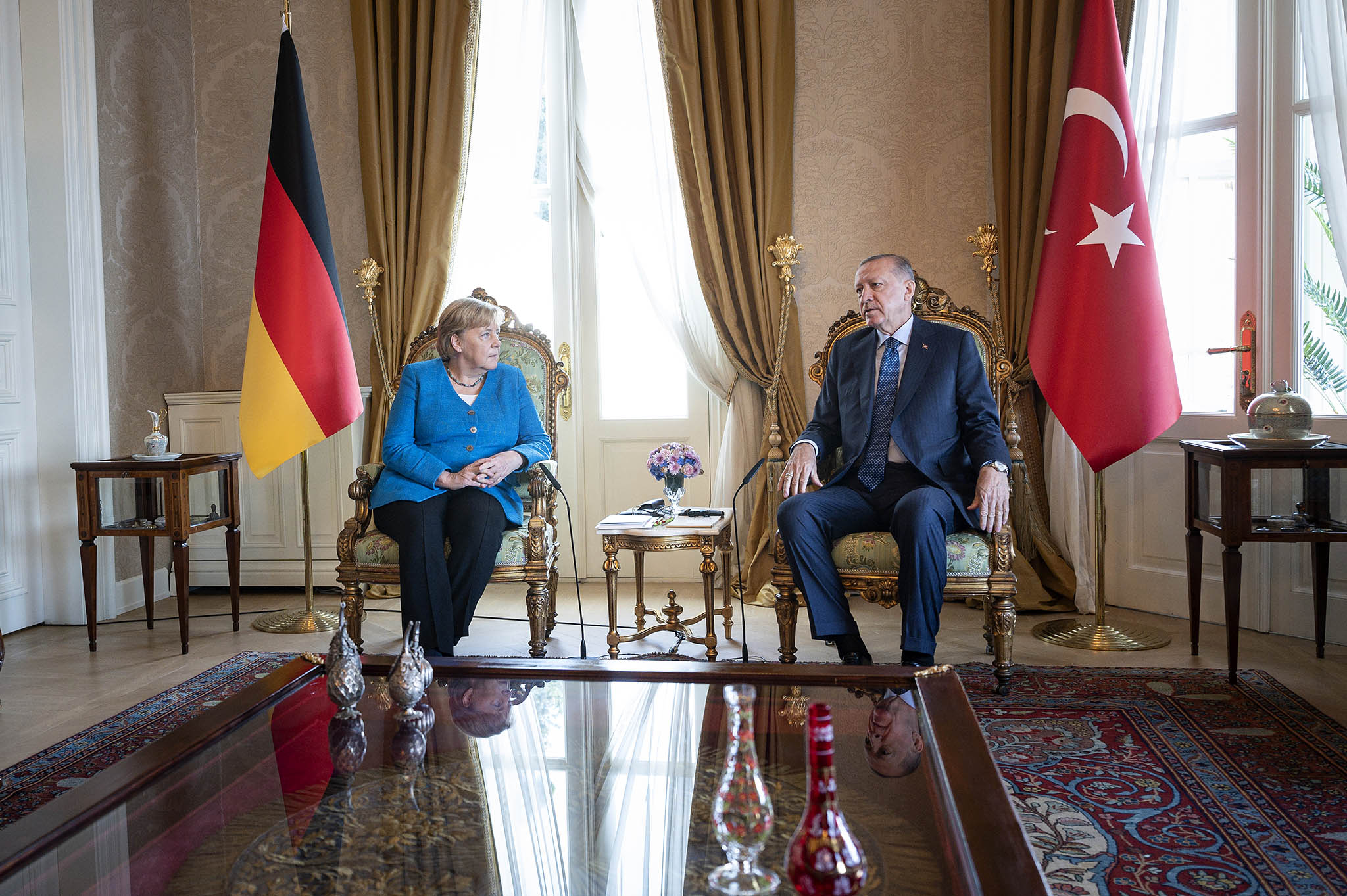 Federal Chancellor Merkel and Turkish president Erdogan